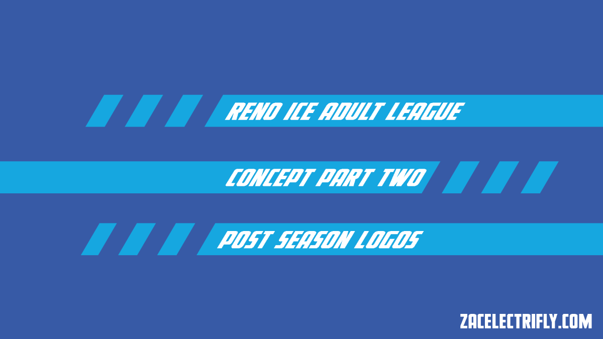 Reno Ice Adult League Concept Part Two | Post Season Logos – Zac Electrifly